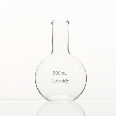 Labvida 2pcs of Glass Boiling Flasks of Flat Bottom, Vol.500ml ...
